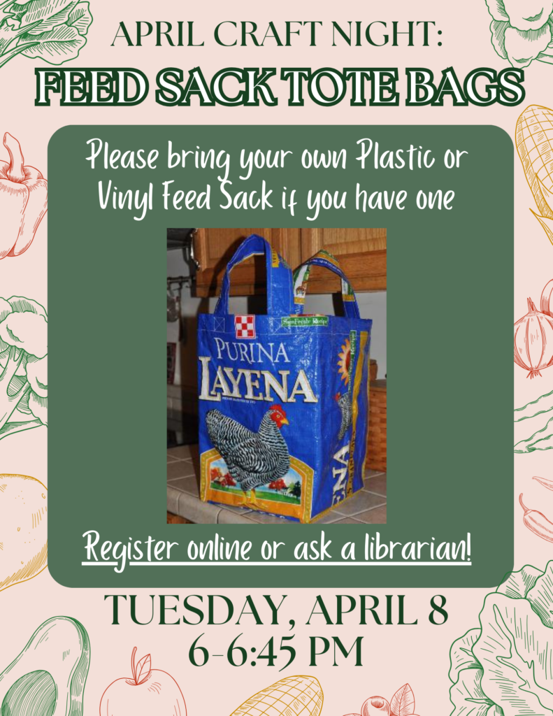 Crafting for Adults: Feed Sack Tote Bags – Ray County Library
